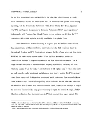 Economics and International Relations | DOCX
