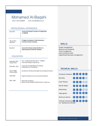 New Mohammed Moshen CV | PDF