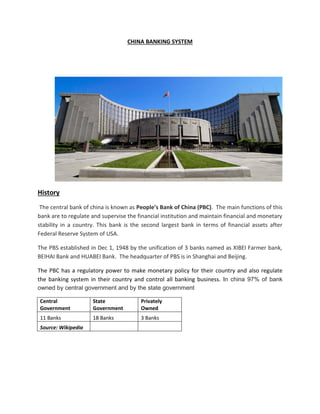 Introduction to World Banking Structure | PDF