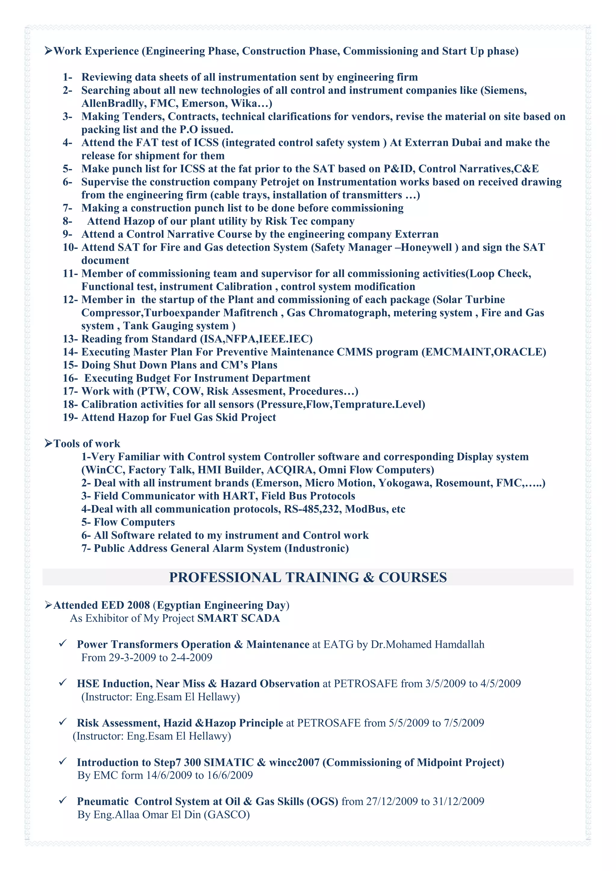 Mohamed Abou Bakr CV | PDF | Civil Engineering Industry | Industries