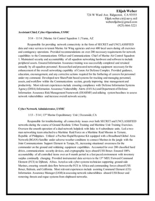 Resume Weber Elijah | DOCX