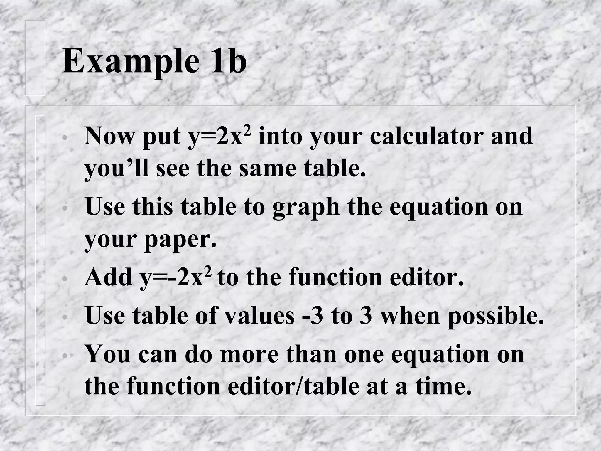 7 1 Exploring Quadratic Functions | PDF