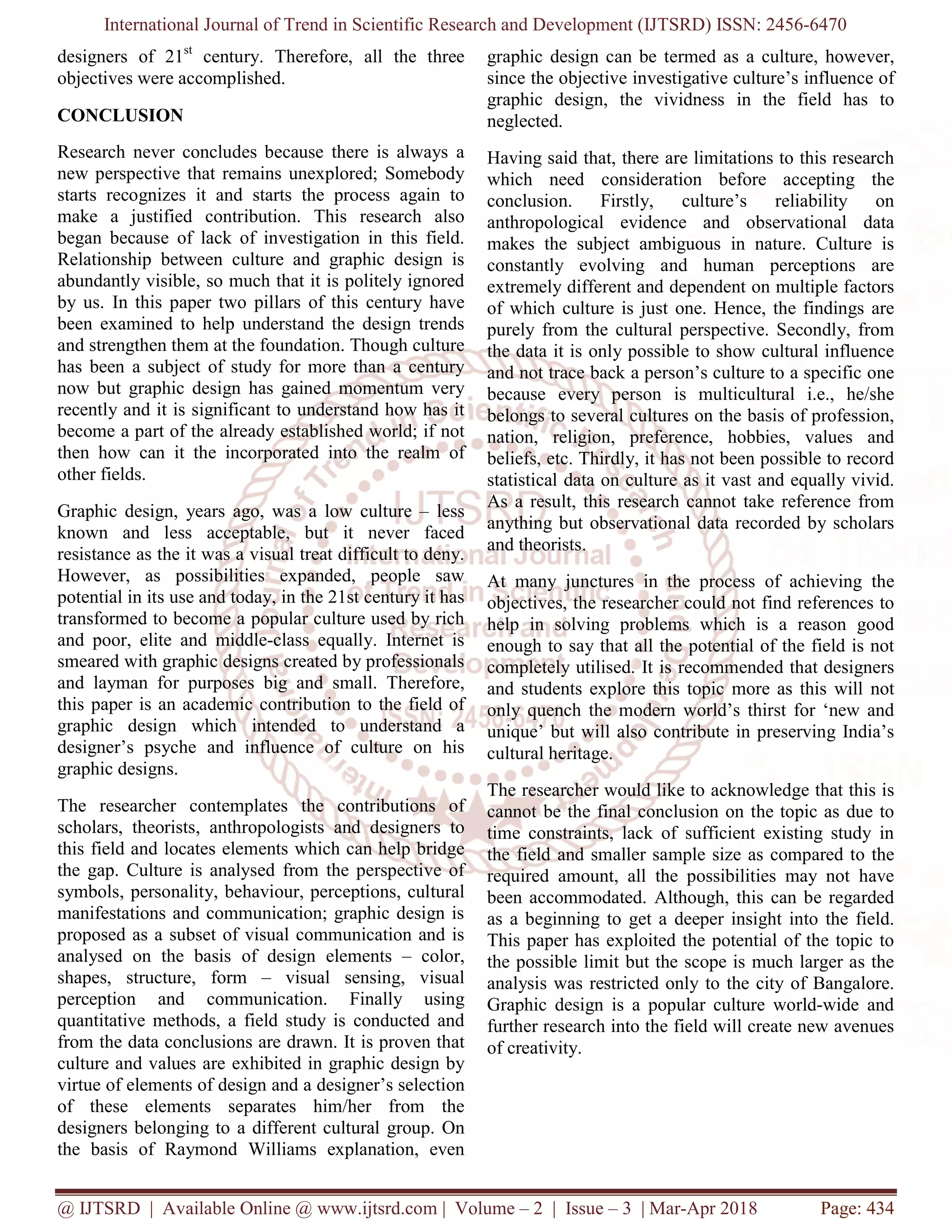 Exploring the Role of Culture on Graphic Designs | PDF