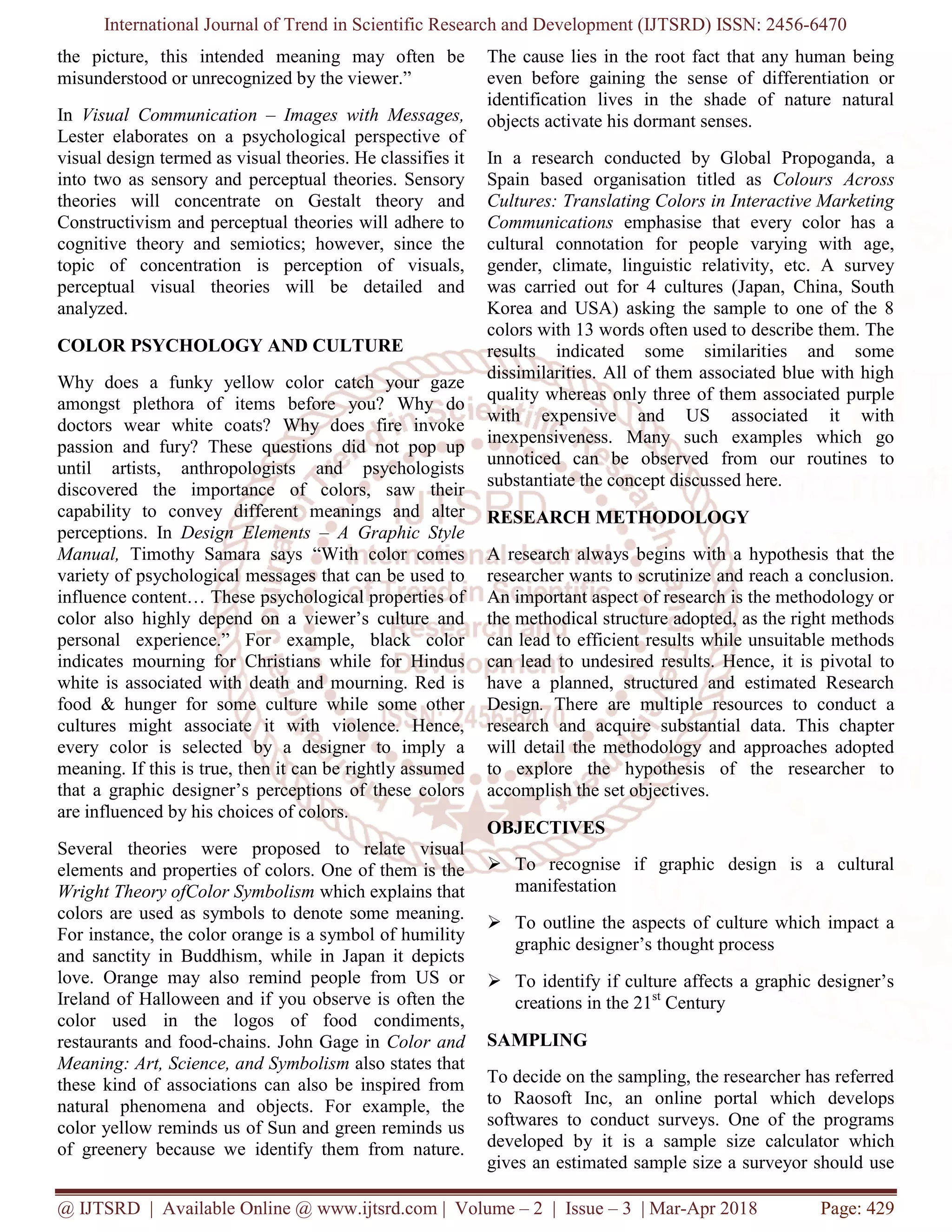 Exploring the Role of Culture on Graphic Designs | PDF