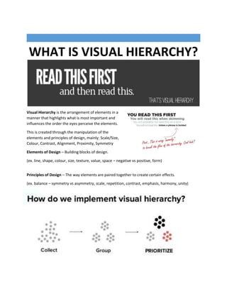 WHAT IS VISUAL HIERARCHY | PDF