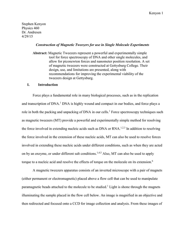 Construction Of Mt For Use In Single Molecule Experiments Pdf