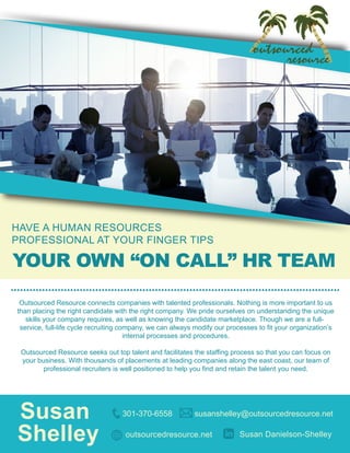 Outsourced Resource Brochure 2016 | PDF