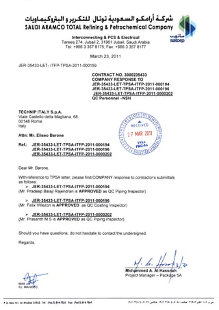 SATORP APPROVAL | PDF