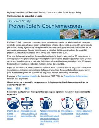 71 fhwa medidas seguridadprobadas | PDF | Off-Road Vehicles | Auto Body ...