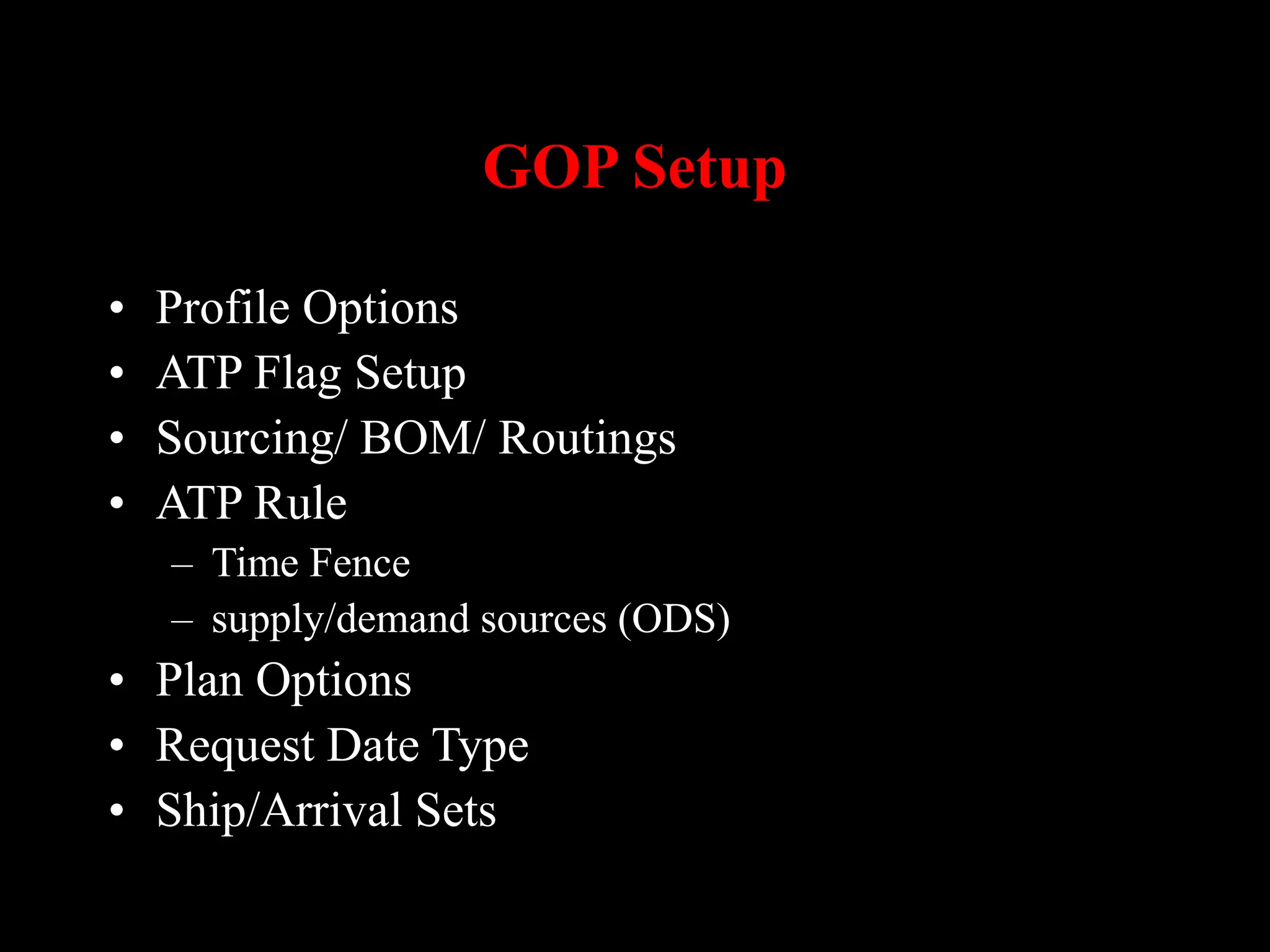 Oracle Global Order Promising and Available To Promise | PPT