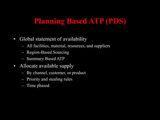 Oracle Global Order Promising and Available To Promise | PPT