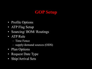 Oracle Global Order Promising and Available To Promise | PPT