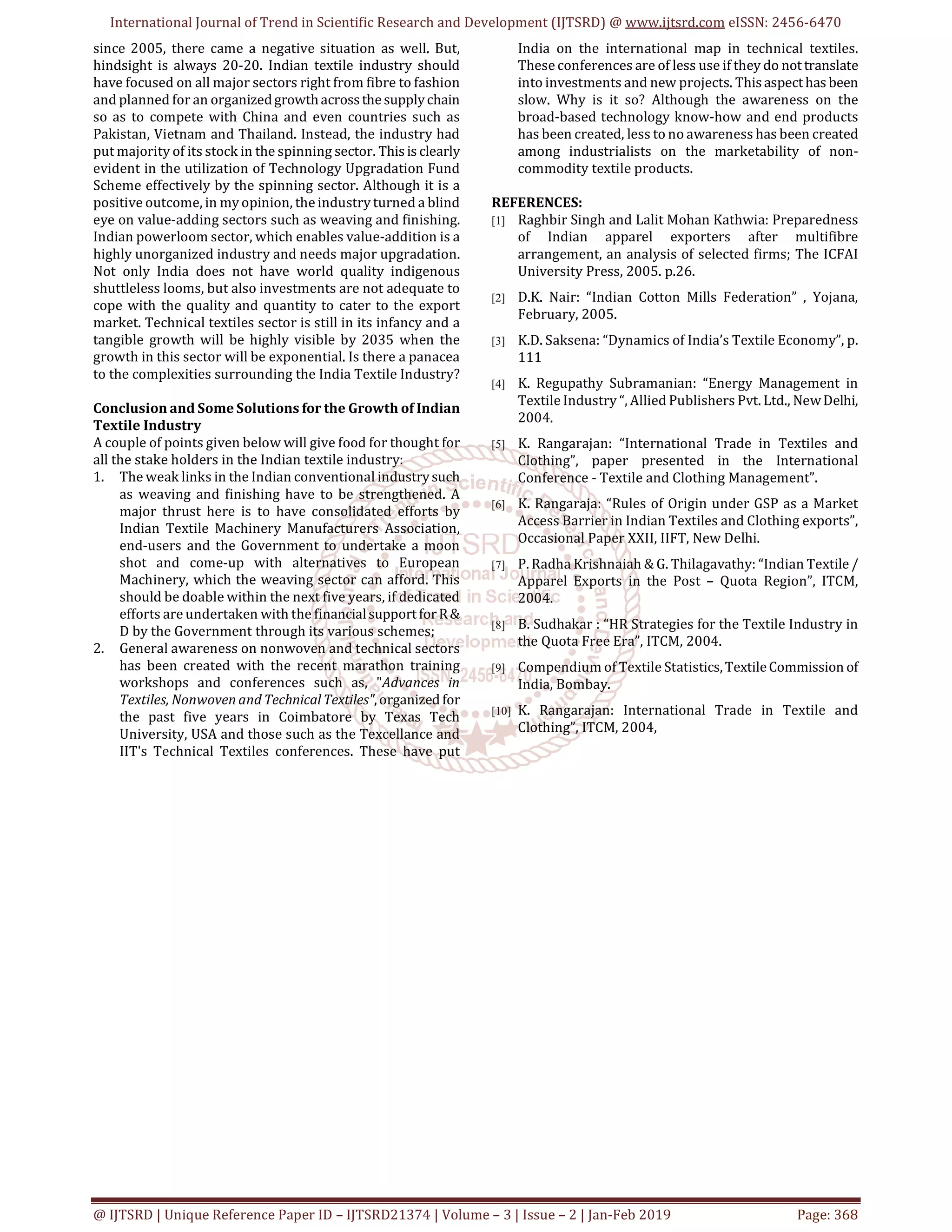 Golden Era of Indian Textile Industry | PDF