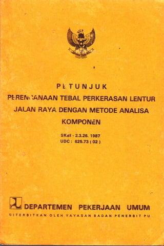 12. petunjuk perkerasan jalan raya | PDF
