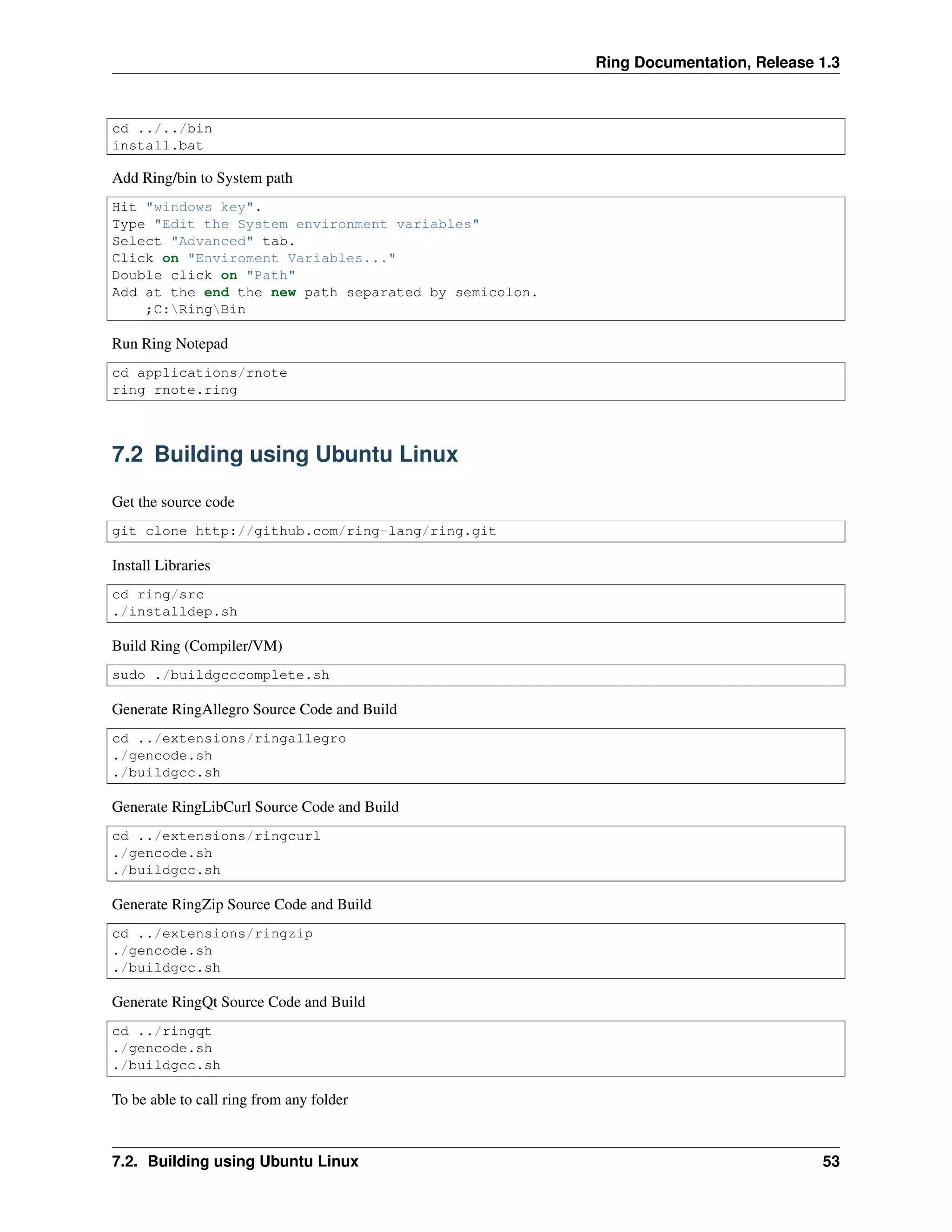 The Ring programming language version 1.3 book - Part 8 of 88 | PDF
