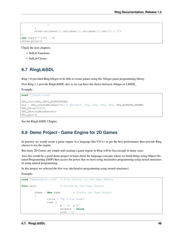 The Ring programming language version 1.3 book - Part 8 of 88 | PDF