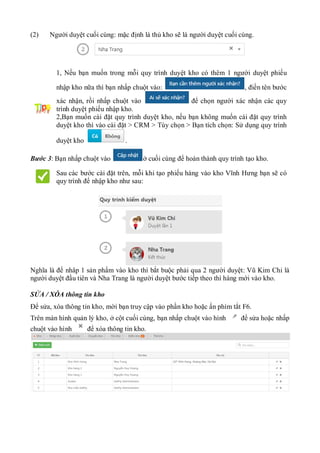 Tạo mới kho | PDF