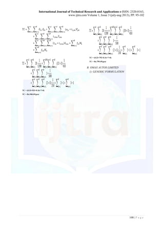 IMPROVEMENT OF SUPPLY CHAIN MANAGEMENT BY MATHEMATICAL PROGRAMMING ...