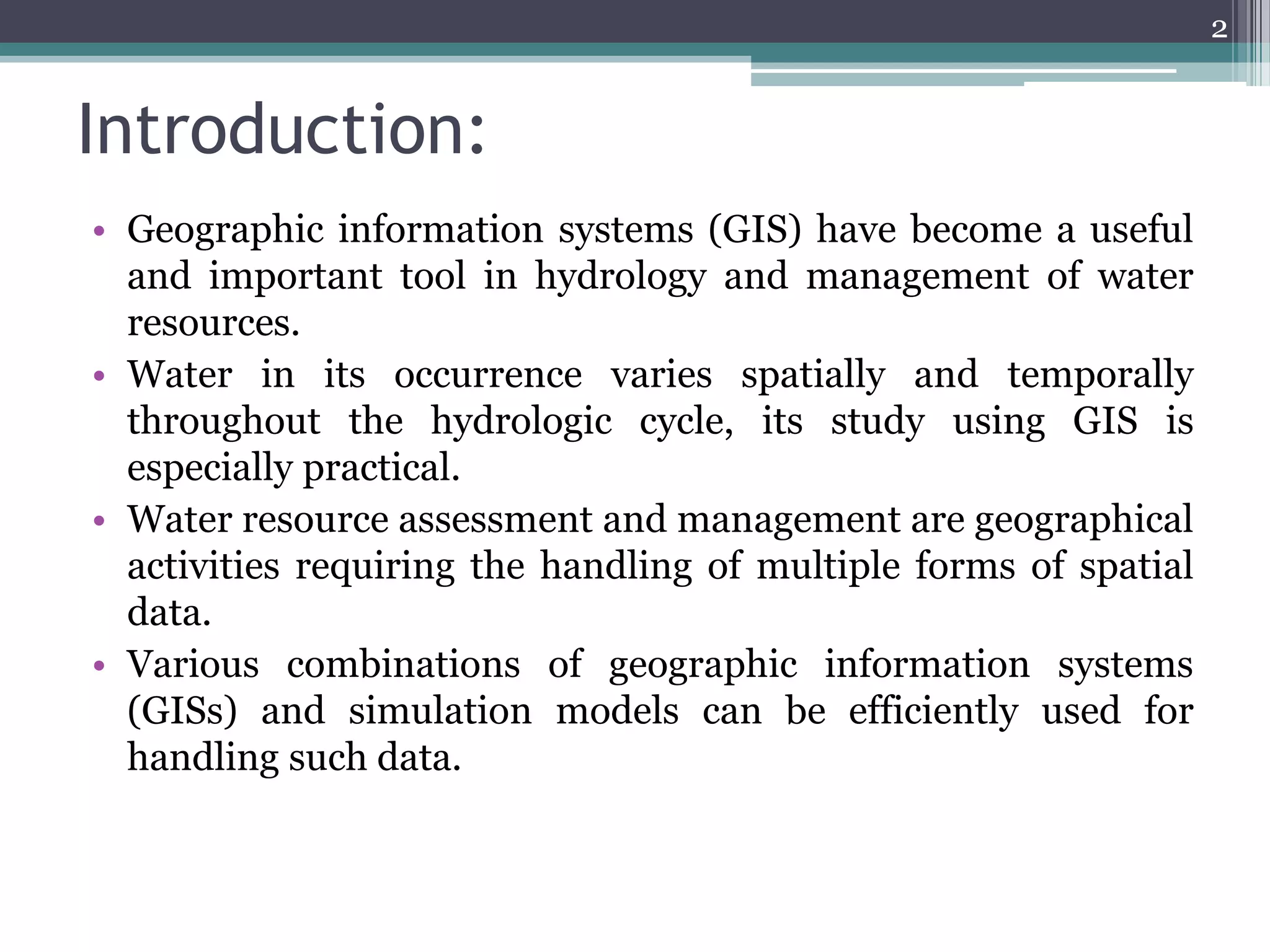 72.gis in water resources | PPTX