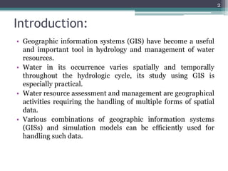 72.gis in water resources | PPTX