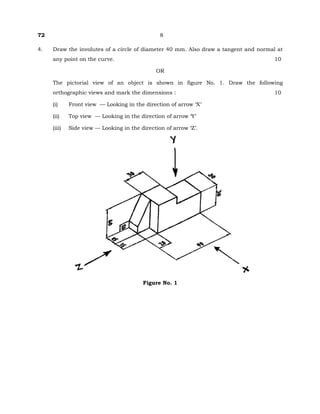 engineering drawing | PDF | Drawing and Sketching | Arts and Crafts