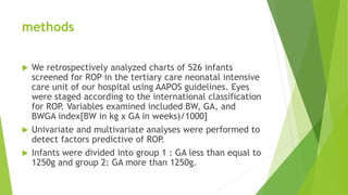 Retinopathy Of Prematurity Screening | PPTX | Eye and Vision Conditions ...