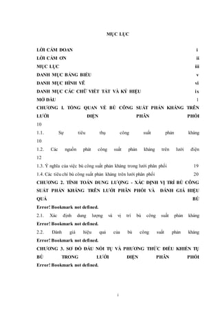 Luận văn: Nghiên cứu bù công suất phản kháng cho lưới trung áp và áp ...