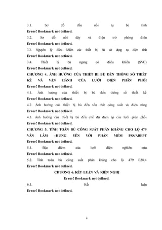 Luận văn: Nghiên cứu bù công suất phản kháng cho lưới trung áp và áp ...