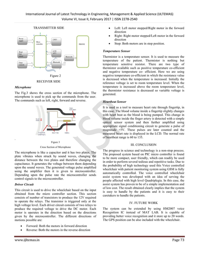 Smart Voice Controlled Wheelchair | PDF