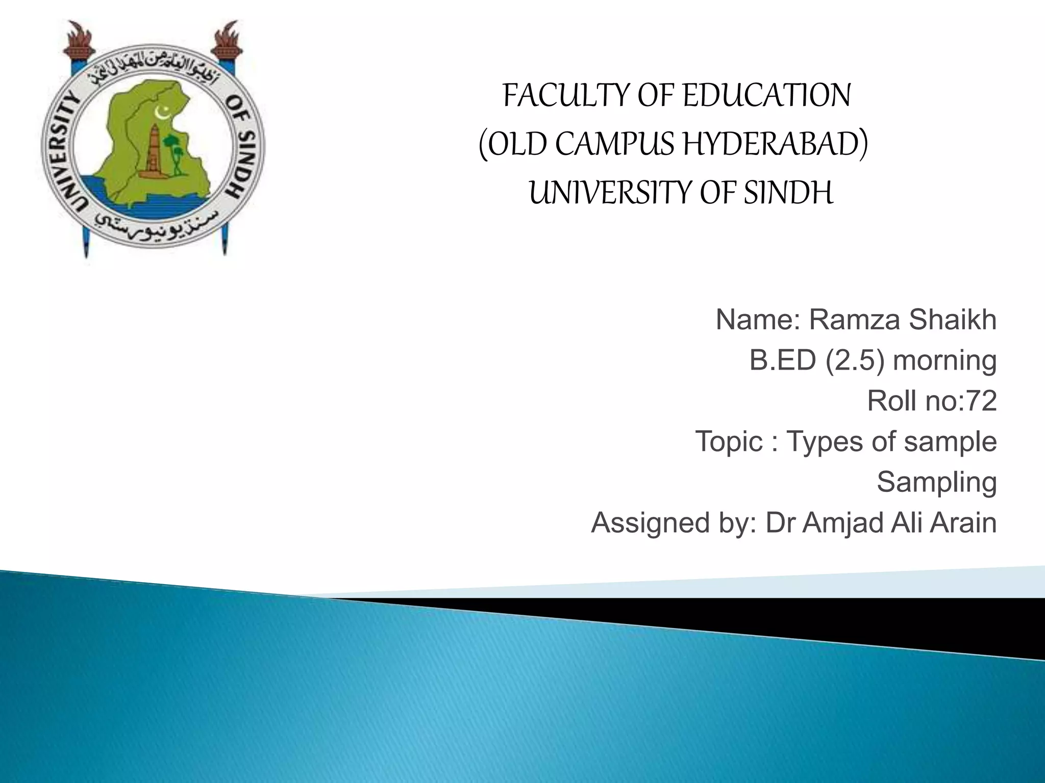 Types of Sample | PPTX | Science