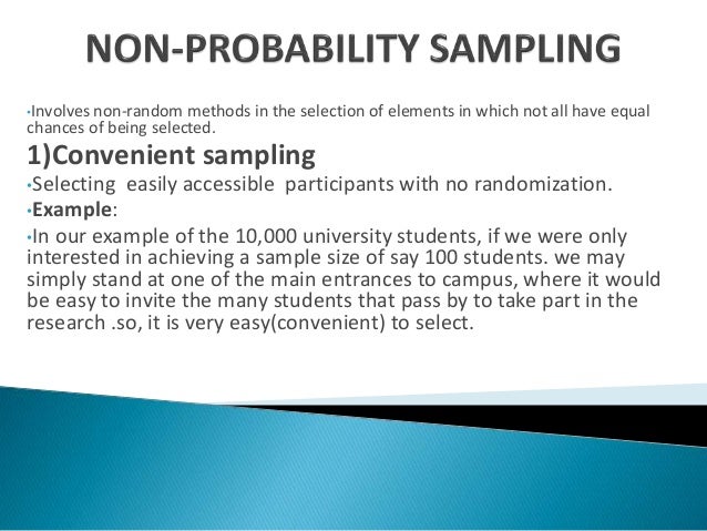 Types of Sample