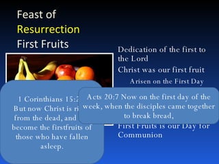 Holy Days of God | PPT