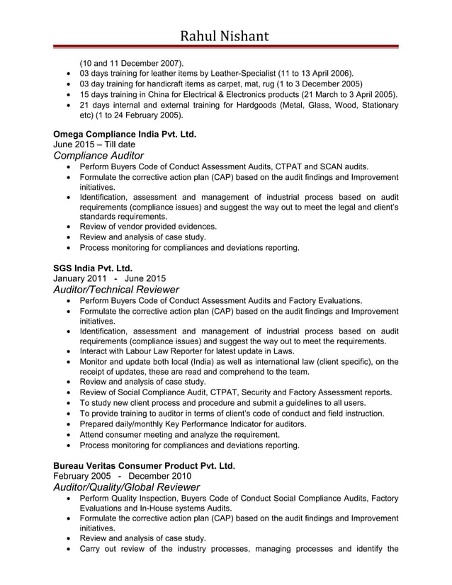 CV_Rahul_Nishant | PDF