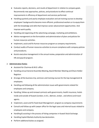 Bassam Mohammad-bio H-A2 | PDF | Human Resources | Business