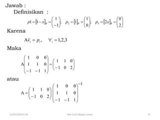 Transformasi Linear ( Aljabar Linear Elementer ) | PPTX
