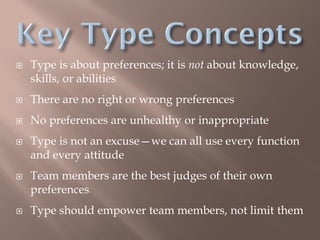MBTI Type & Team Building Presentation Slides | PDF