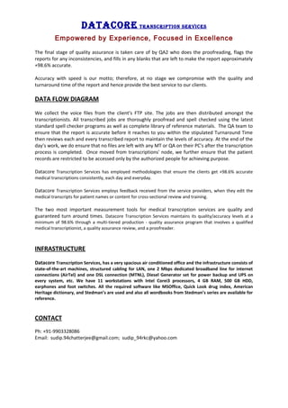 DatacoreTranscriptionServices_CompanyProfile | DOC