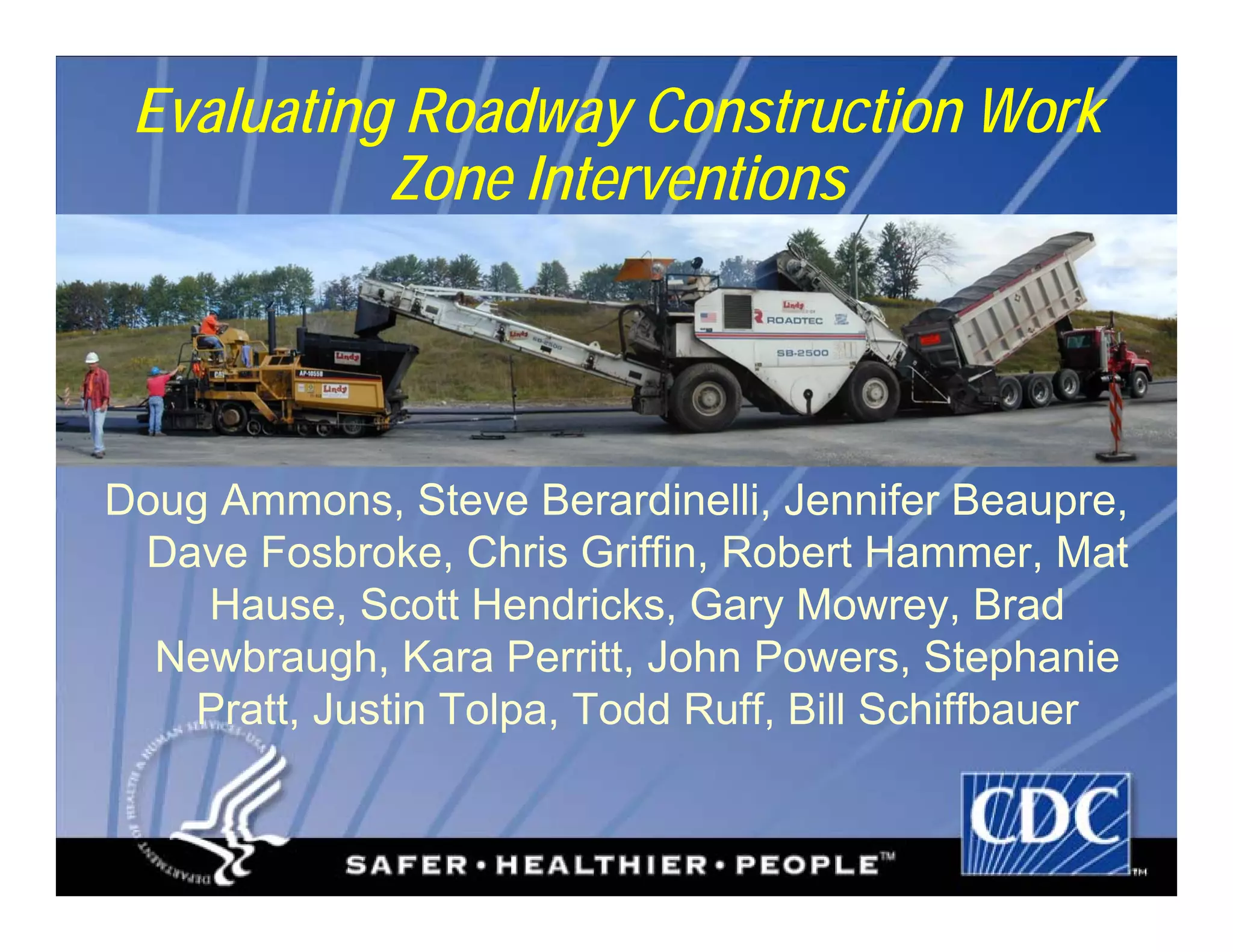 NIOSH Heavy Equipment Blind Spots and Internal Traffic Control | PDF