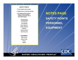 NIOSH Heavy Equipment Blind Spots and Internal Traffic Control | PDF