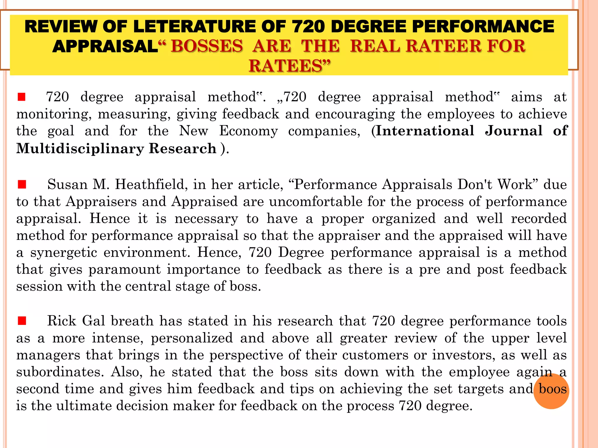 720 degree performance apraisal | PPT