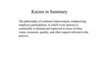 Kaizen | PPT