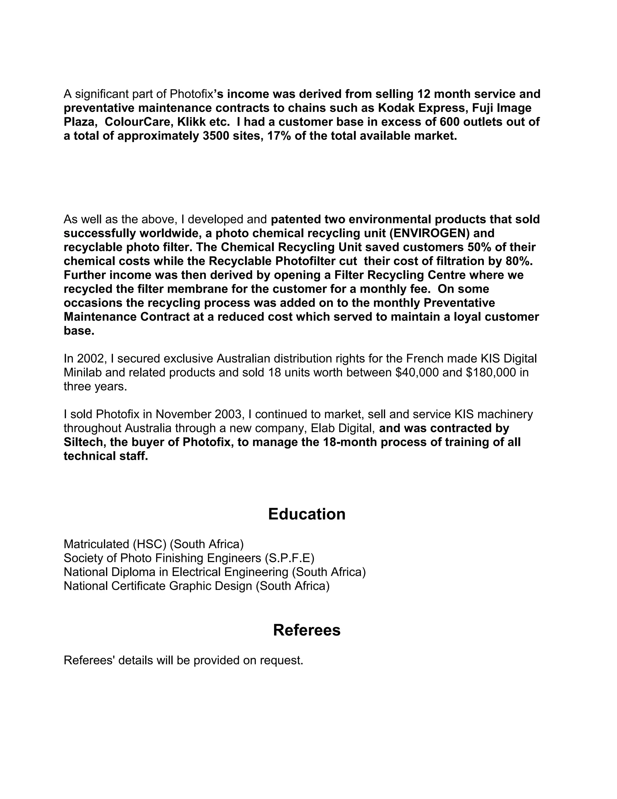 Stuart Coleman CV | DOC