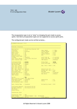 7210 sas m - rel 3.0 - access uplink and ies | DOC