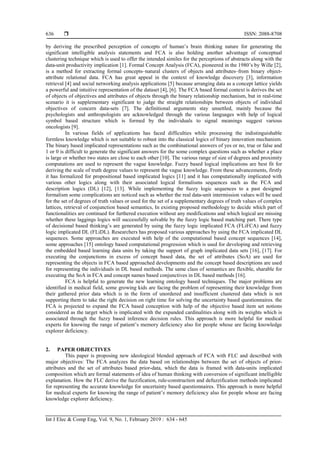 Blended intelligence of FCA with FLC for knowledge representation from clustered data in medical ...