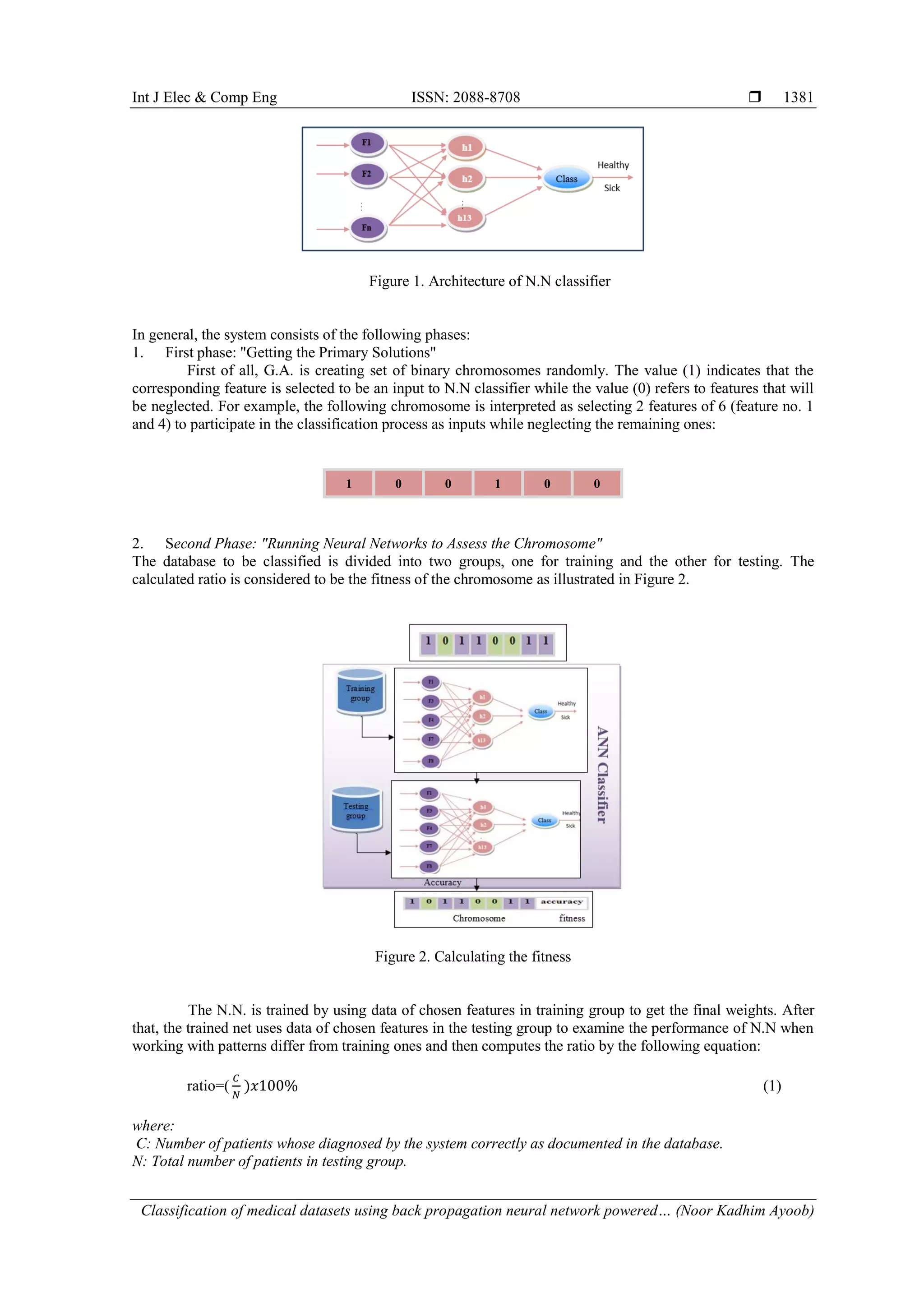 Classification Of Medical Datasets Using Back Propagation Neural