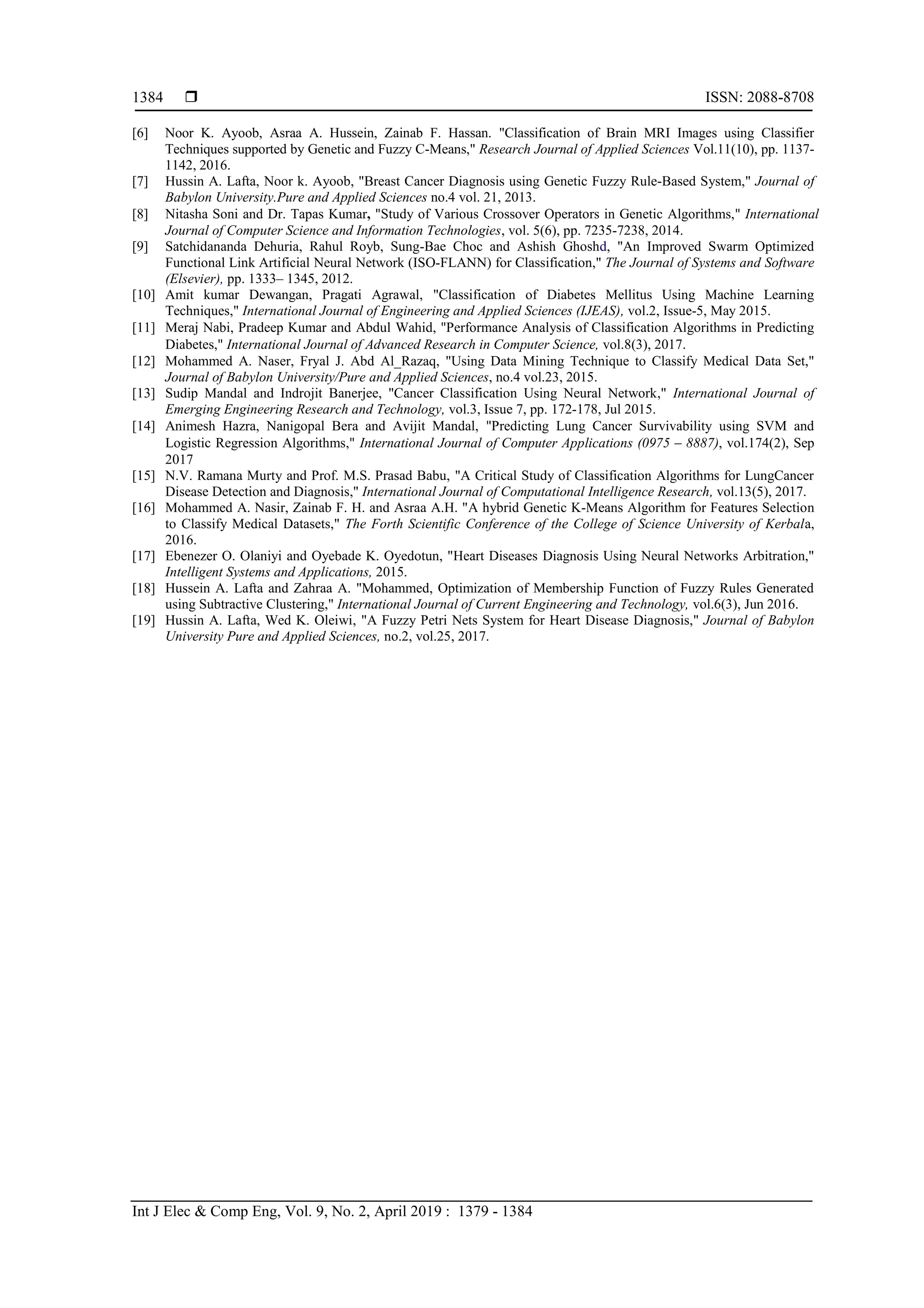 Classification Of Medical Datasets Using Back Propagation Neural