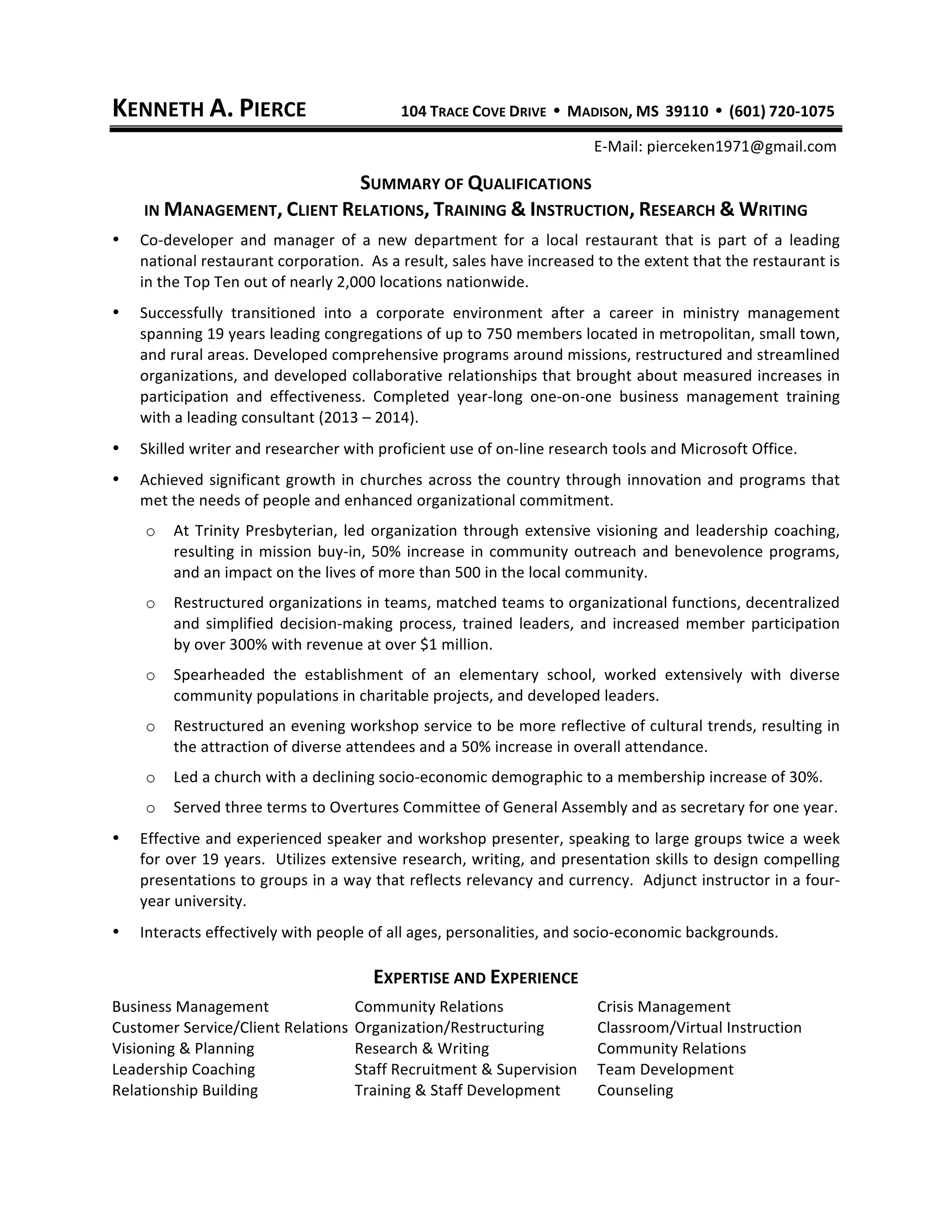 Kenneth A. Pierce | PDF