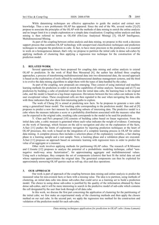 Data mining techniques application for prediction in OLAP cube | PDF