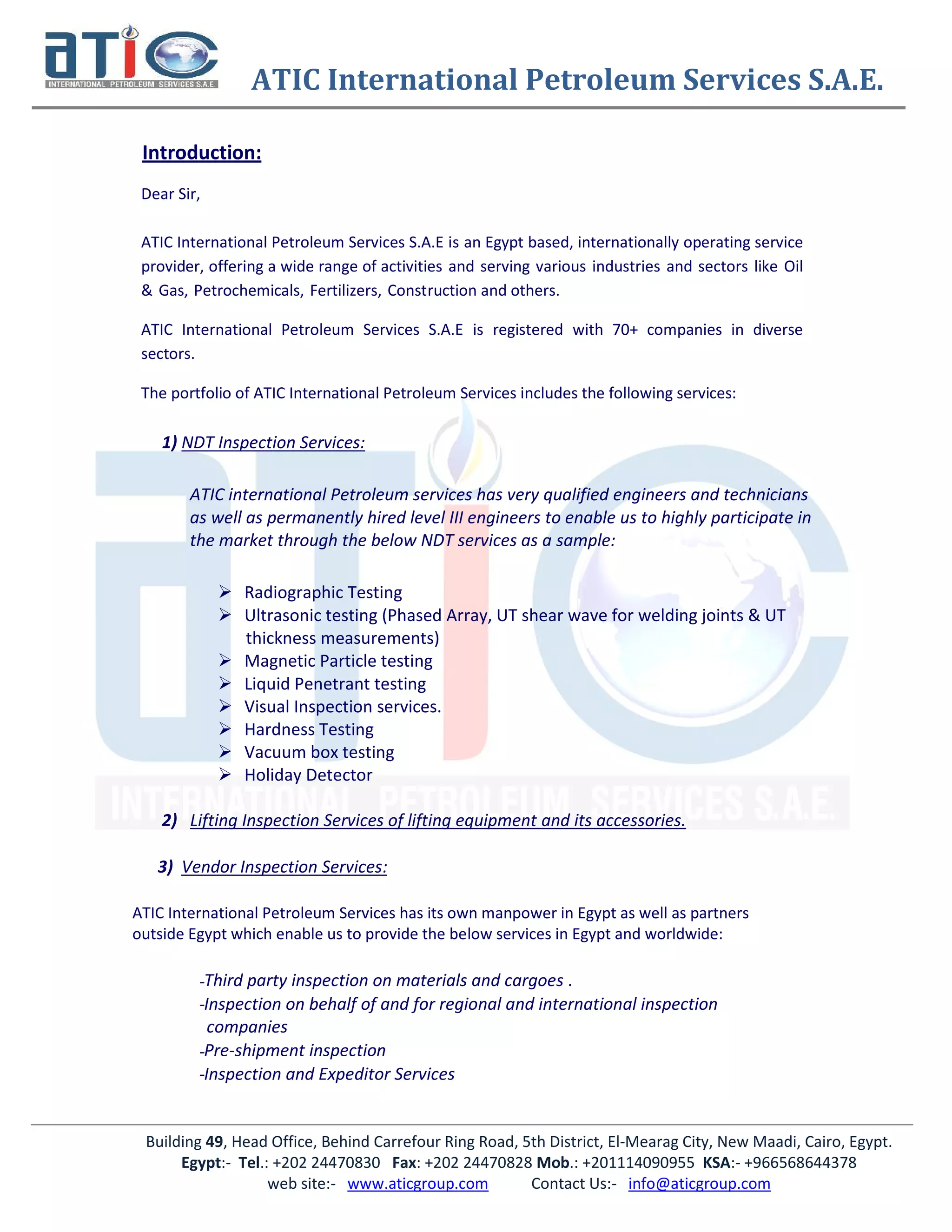 ATIC Group Profile | PDF