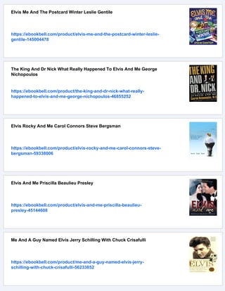 Elvis Me And The Lemonade Stand Summer Leslie Gentile | PDF